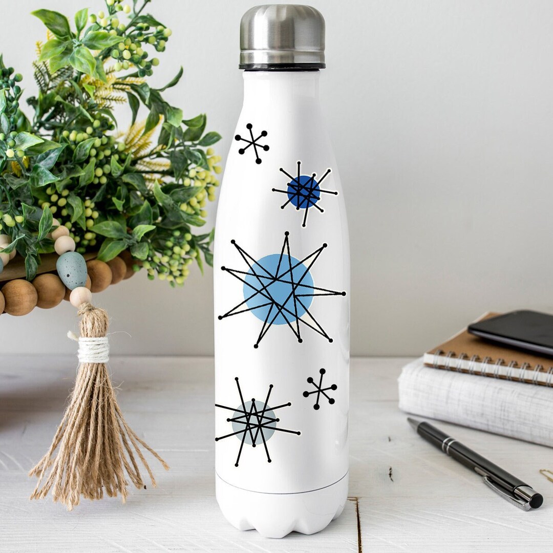 Atomic Starburst Decal Sticker Accents, Set of 20 Mid Century Modern ...