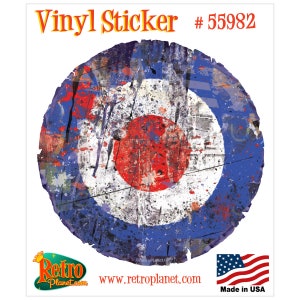Vinyl Sticker; Mod Bullseye British Distressed - Etsy