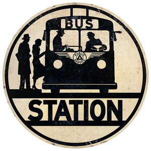 Wall Decal, Bus Station Wall Graphic, City Bus Vehicle Decal, for Home ...
