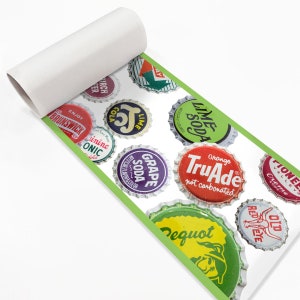 Colorful Soda Pop Bottle Caps Wall Decal Border, Peel & Stick 6 X 48 ...