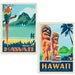 Hawaii Aloha Tiki Gods Sticker Set of 2 - Etsy
