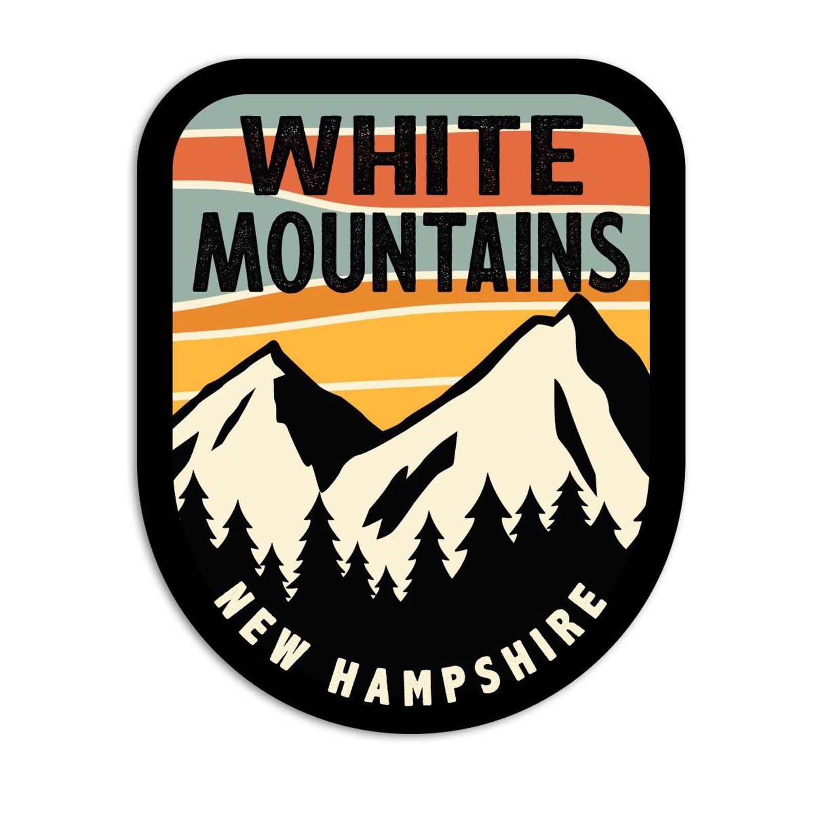 Vinyl Sticker, New Hampshire White Mountains Sky State Pride Die Cut ...