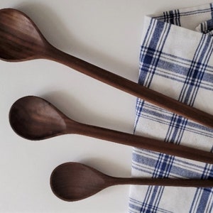 Walnut Wooden Spoon Set - Etsy