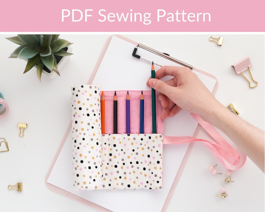 Beginner Sewing Pattern, Fabric Pencil Case PDF Sewing Pattern, Pencil ...