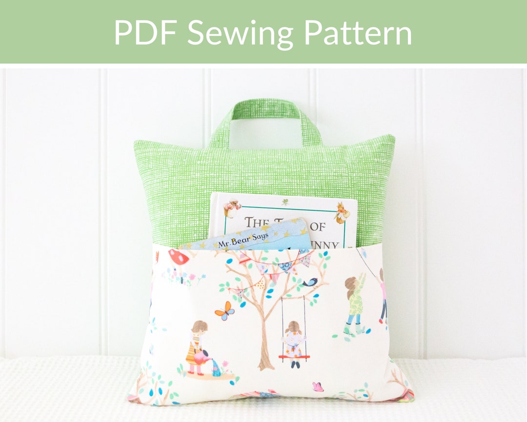 Kids Reading Pillow Sewing Pattern, Reading Cushion, DIY Pocket Pillow, Book Cushion, DIY Kids ...