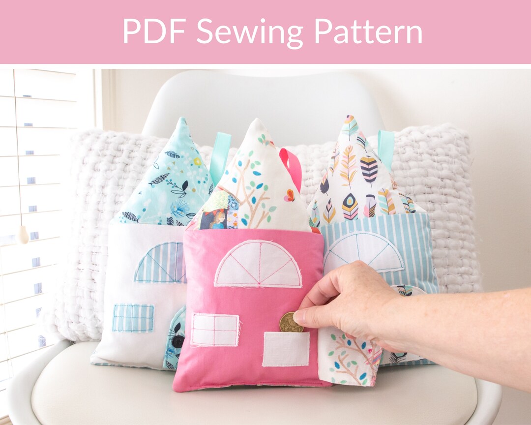 Easy Tooth Fairy House DIY Sewing Pattern, Tooth Fairy Cushion, Tooth ...