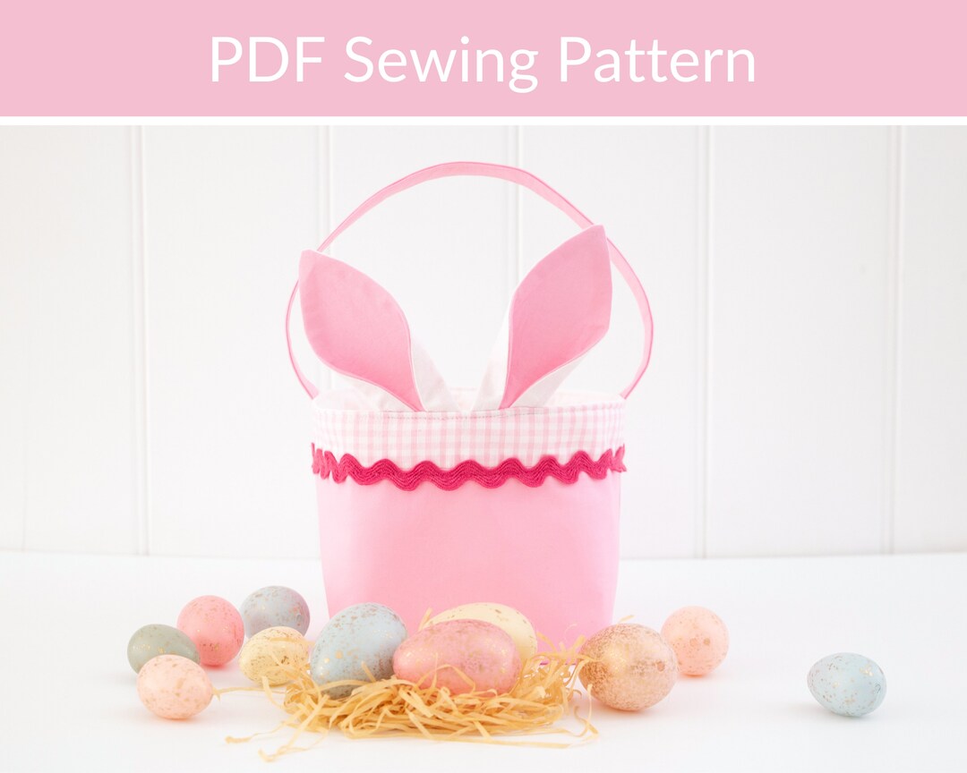 Bunny Basket PDF Sewing Pattern - Etsy