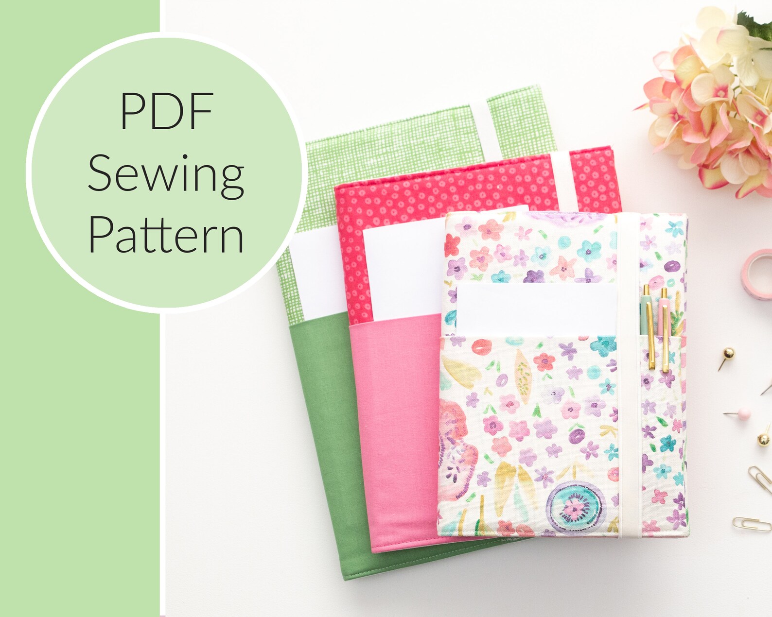 A4 A5 & Composition Book Cover Sewing Pattern DIY School - Etsy