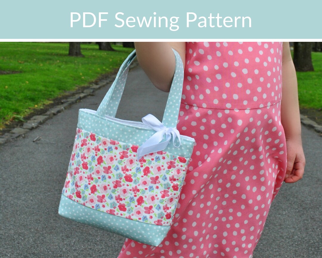 Little Girls Tote Bag PDF Sewing Pattern - Etsy Australia