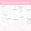 Printable Sewing Practique Sheets, Beginner Sewing Practice Pages ...