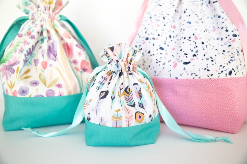 Drawstring Gift Bag PDF Sewing Pattern Small Medium and - Etsy