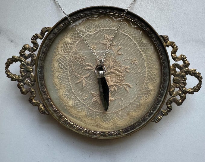 Vivianite Shard Soldered Necklace Corpse Crystal Necro Crystal - Etsy