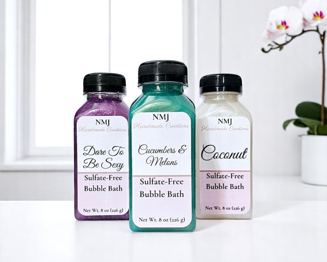 Luxury Bubble Bath - Scented Foaming Bath Soap, Moisturizing Handmade ...