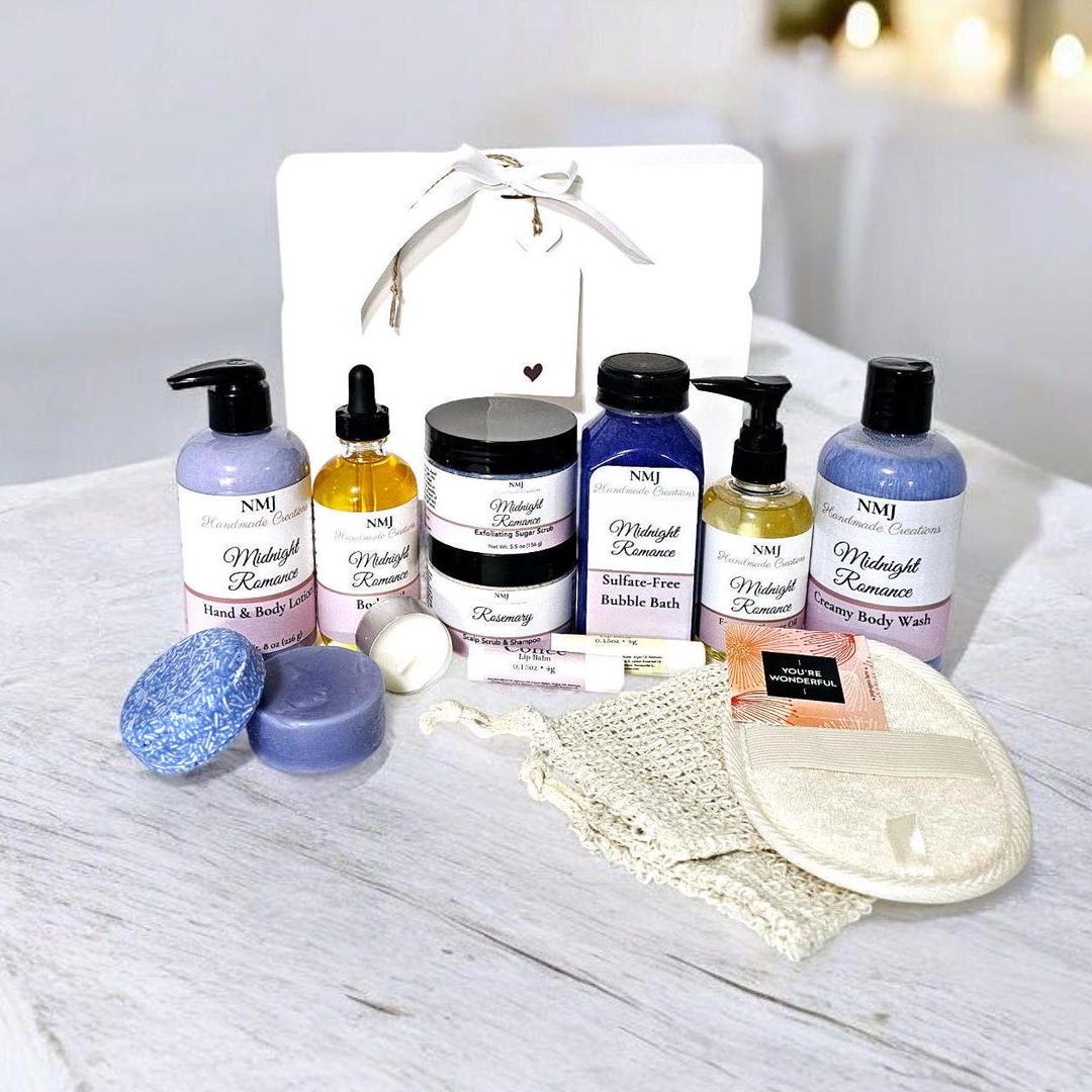 Luxury Spa Gift Box - Self Care Package With Full-size Skincare ...