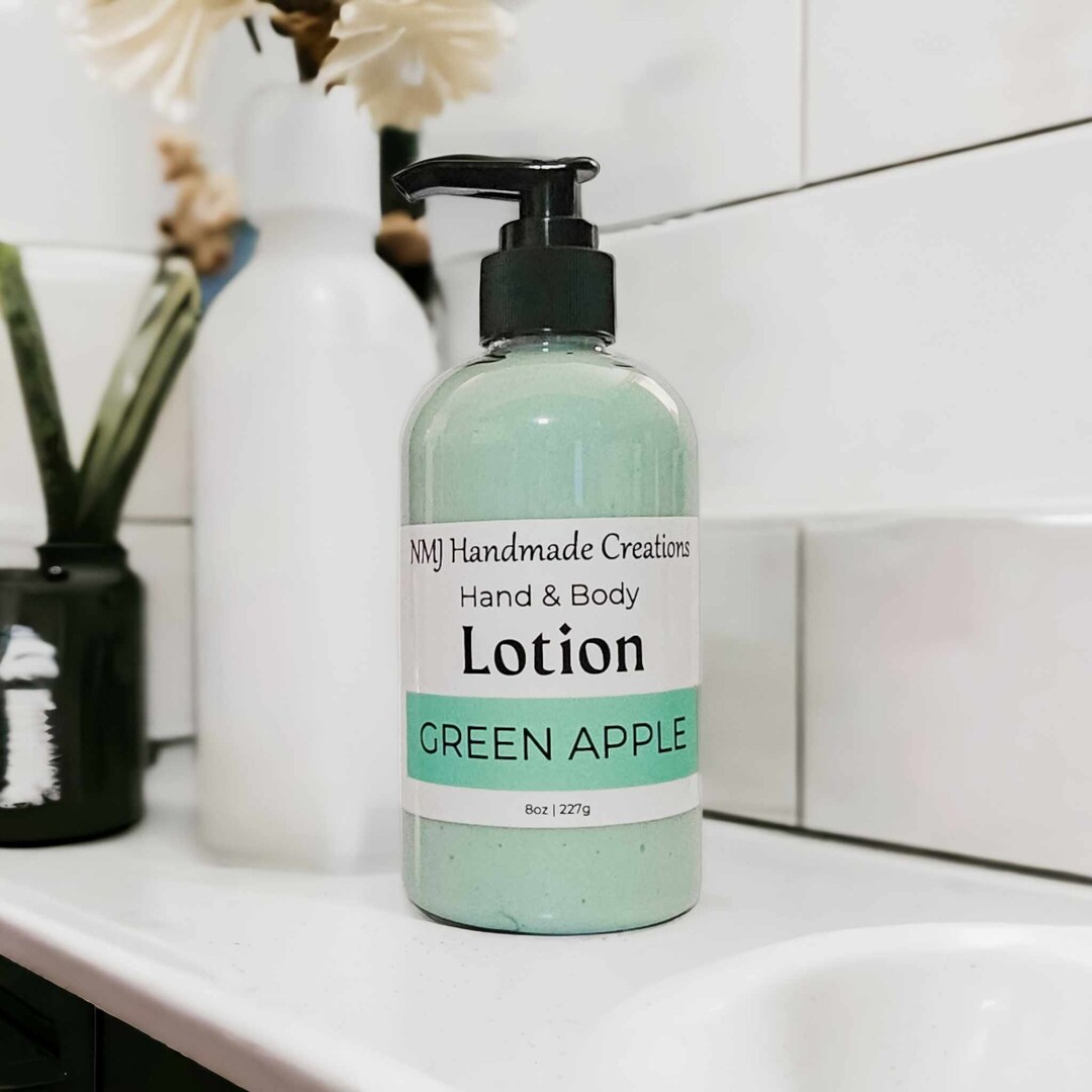 Green Apple Hand and Body Lotion 8 Oz - Etsy