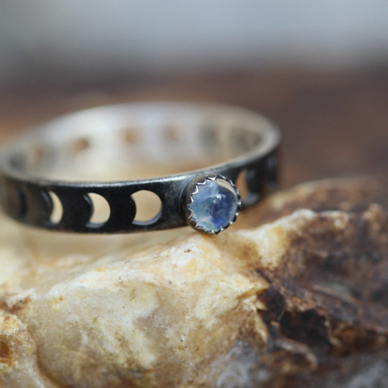 Moon Phase Ring - Etsy