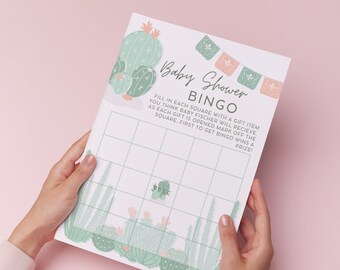 Instant Download Pink Elephant Baby Shower Bingo Cards for Girl ...