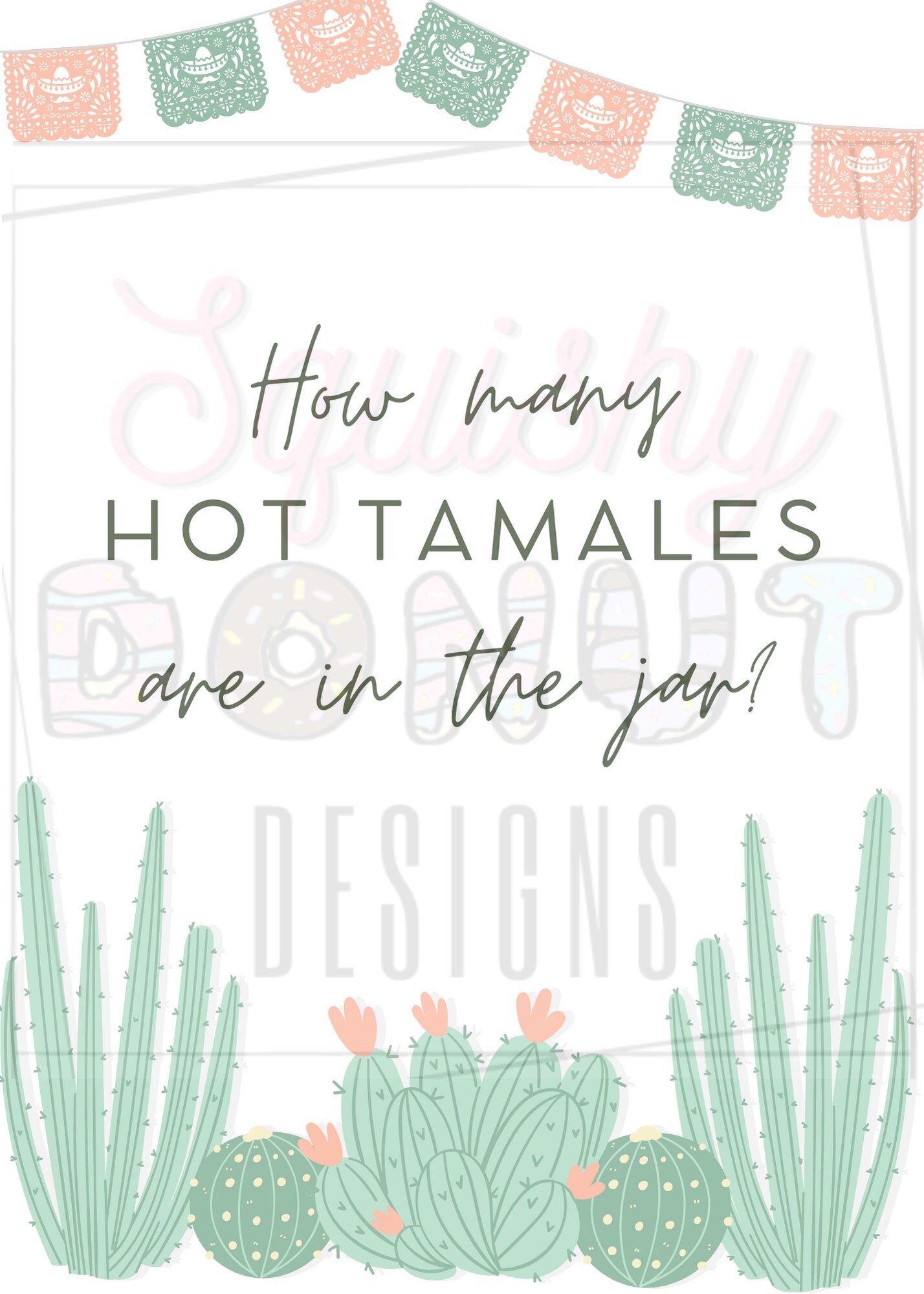 How Many Hot Tamales | Bridal Shower Game | Baby Shower Game | - Etsy