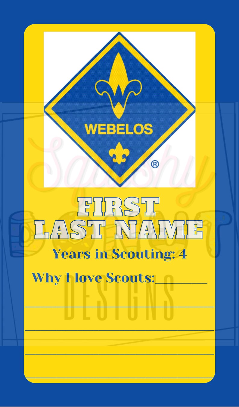 Cub Scout Rank Cards Lion Tiger Bear Wolf Webelos AOL - Etsy