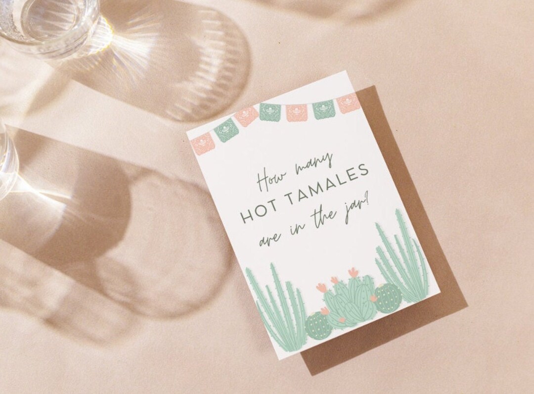 How Many Hot Tamales | Bridal Shower Game | Baby Shower Game | - Etsy