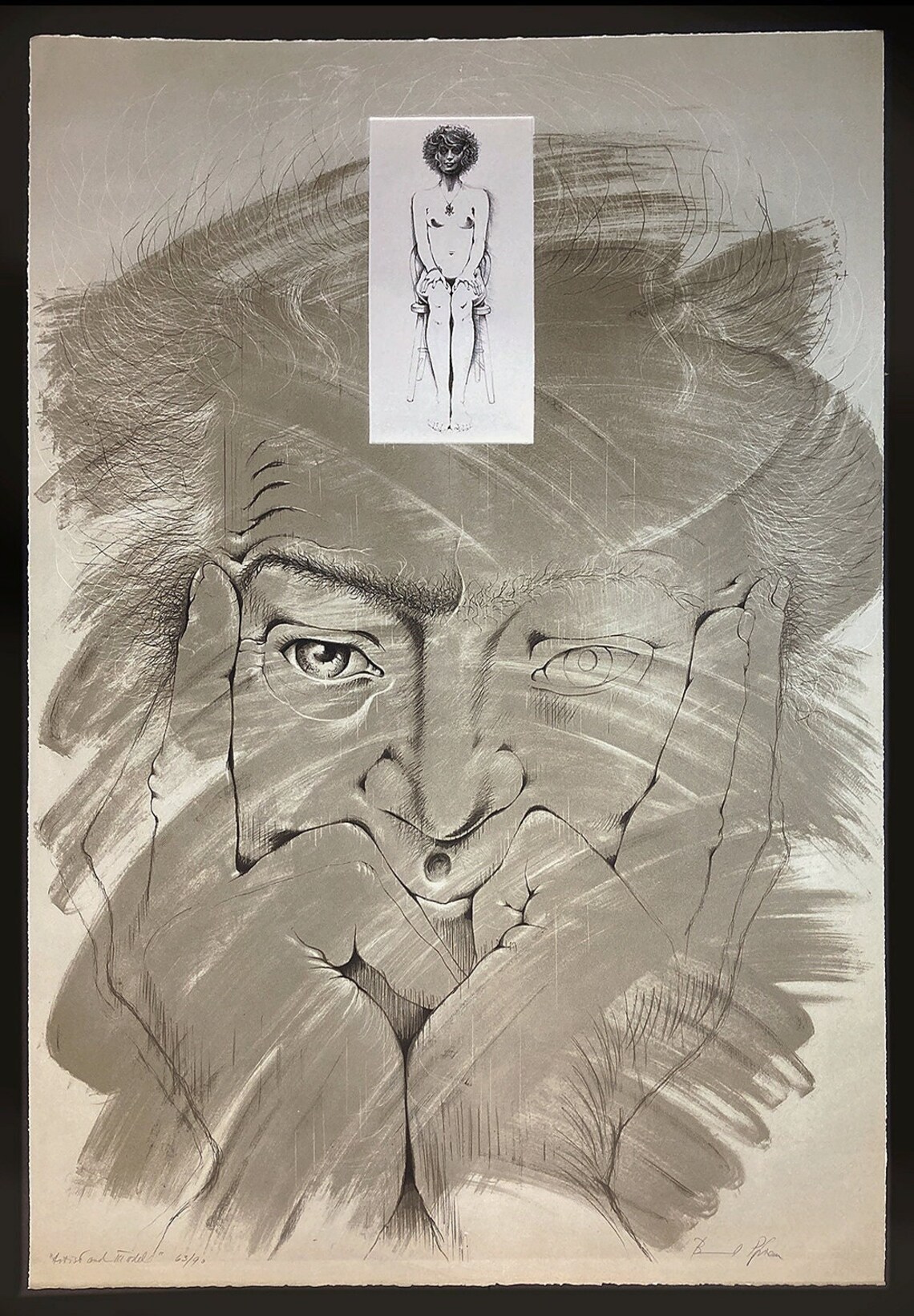 BERNARD PFRIEM Artist & Model Pop Art Contemporary Art 1971 - Etsy