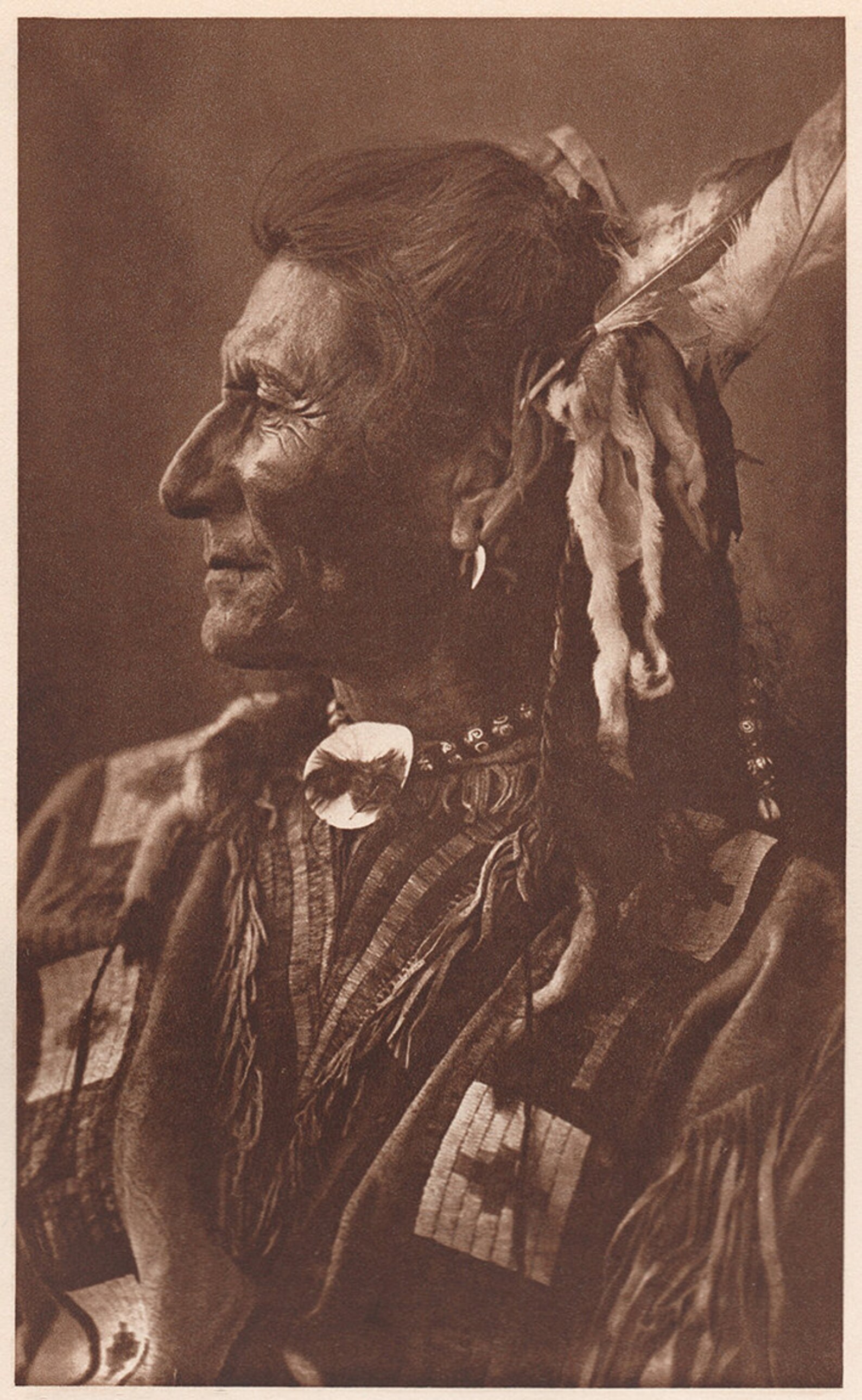 THE VANISHING RACE - Chief Bear Ghost - Vintage 1914 Photogravure ...