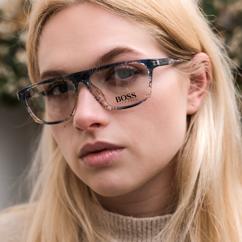 Eyeglasses Hugo Boss Glasses Frames With Crystal Clear and - Etsy