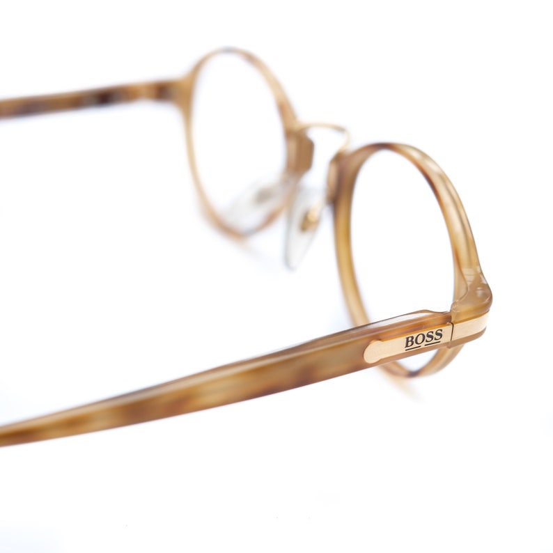 Tortoise Shell Oval Glasses Frames by Hugo Boss Carrera / | Etsy