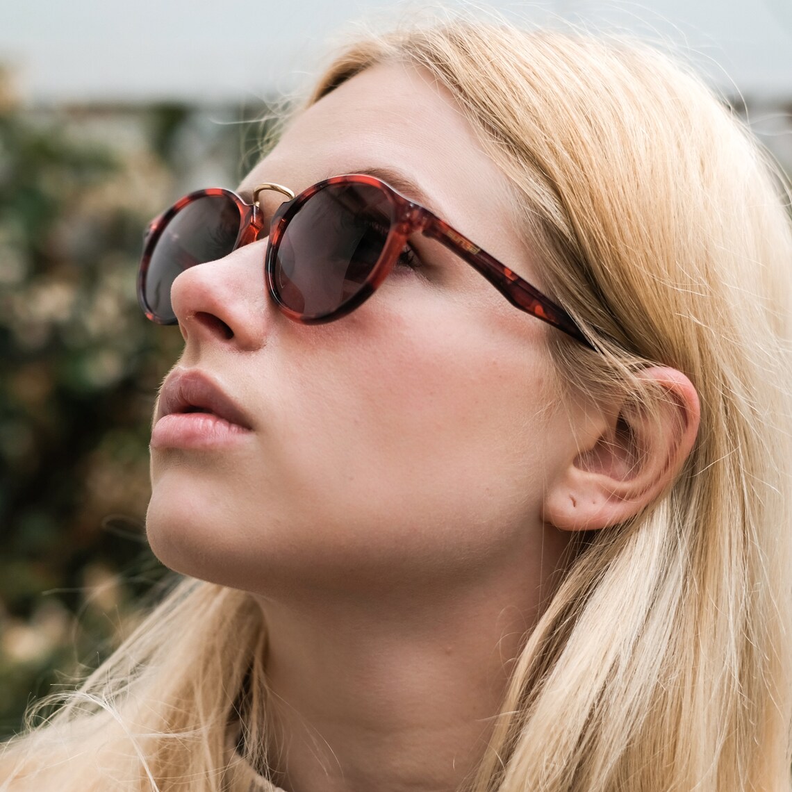 Red Tortoise Shell Vintage Sunglasses / 90s Preppy Glasses Frame ...