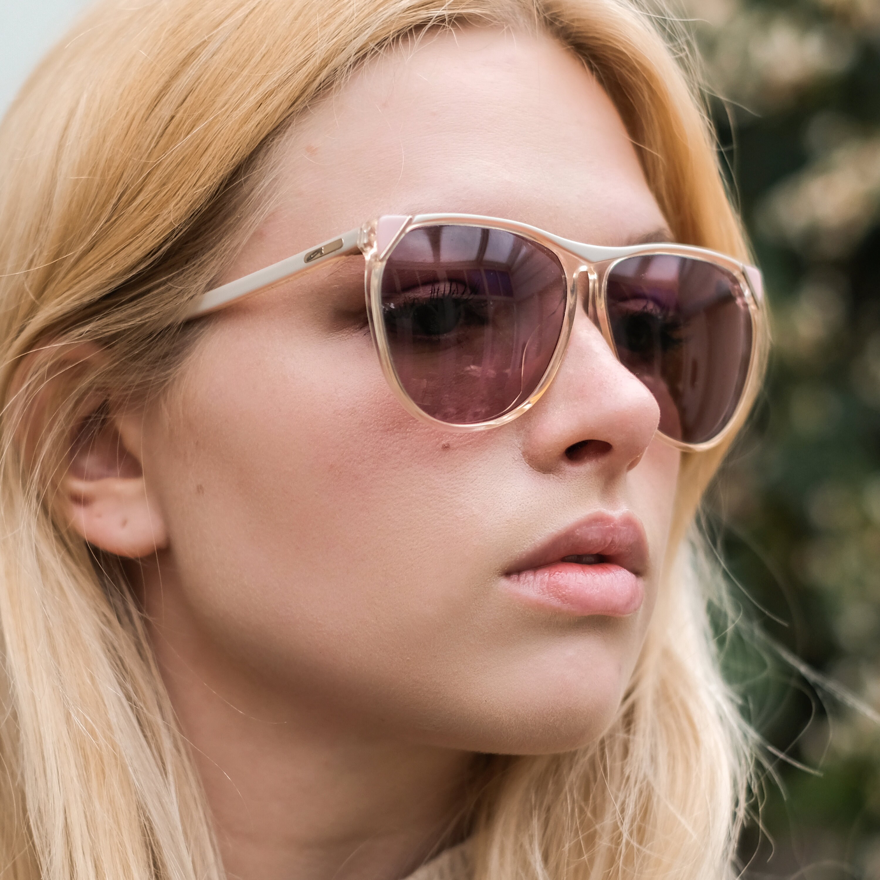 Atrio Vintage Sunglasses Pastel Pink Round Retro Eye Glasses Etsy