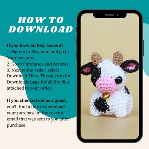 PATTERN Amigurumi Set Big&little Cow - Etsy