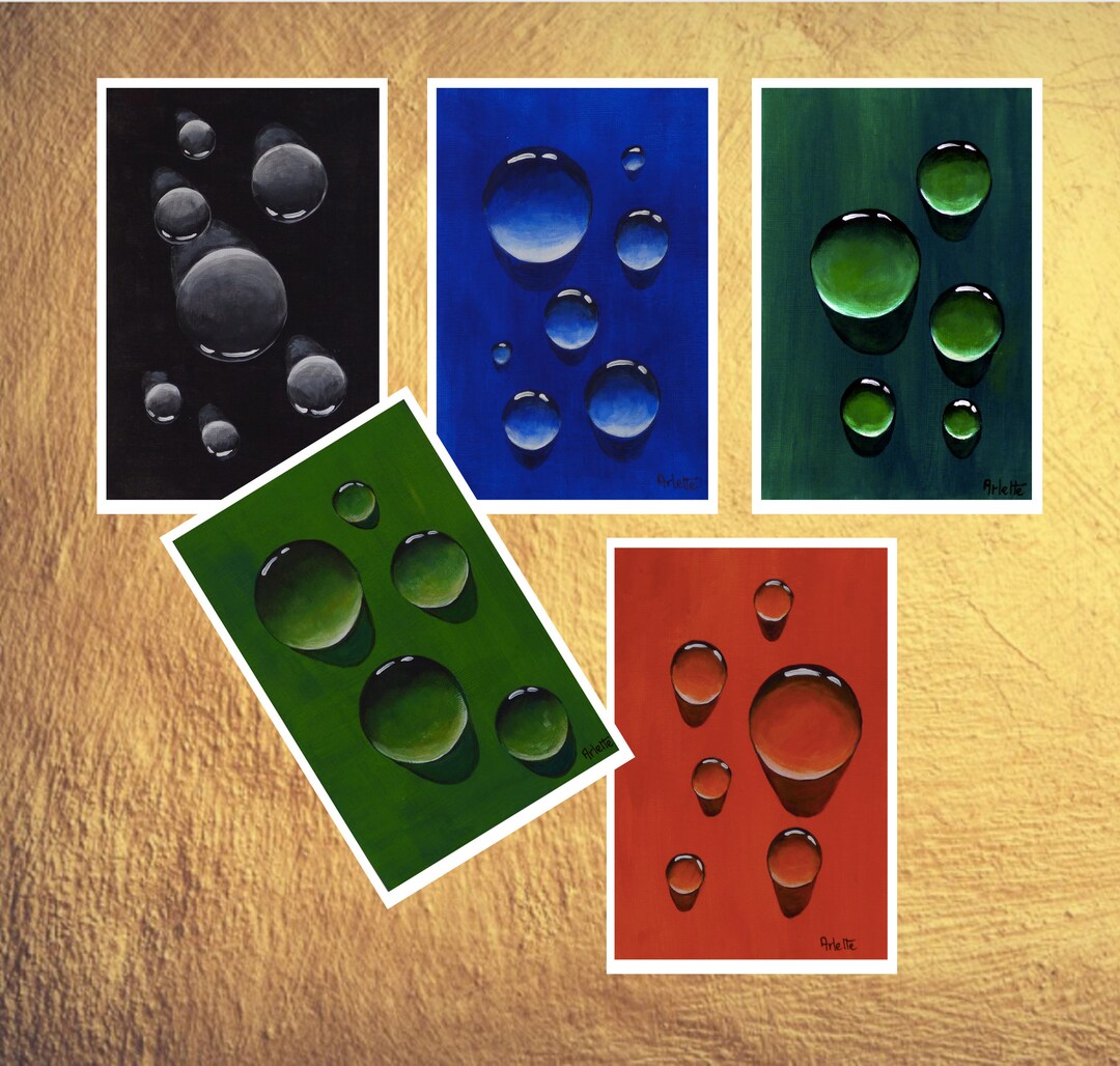 Downloadable Prints Bubbles Cards Art Print 5 Files - Etsy