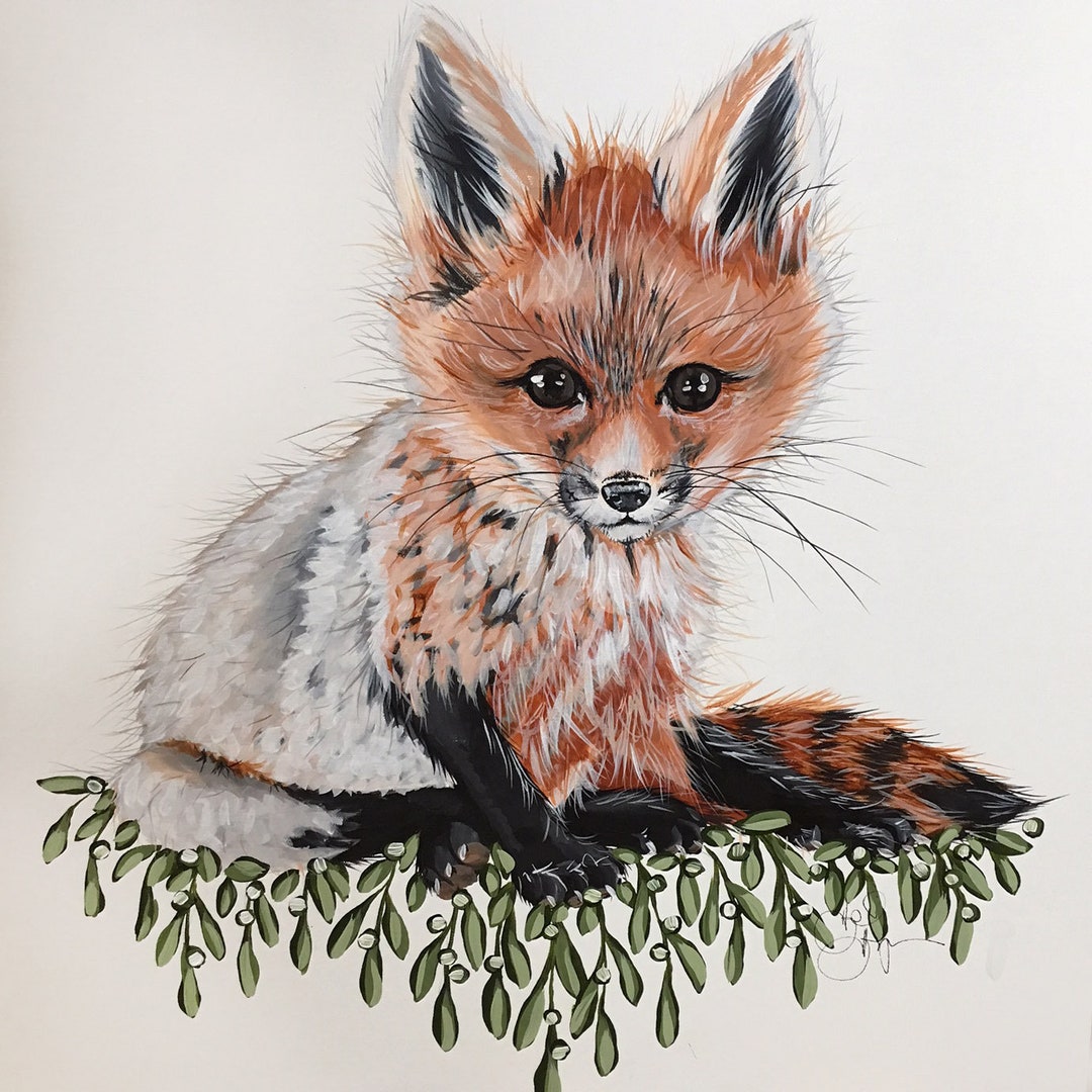 Woodland Nursery Fox Paper Prints - Etsy