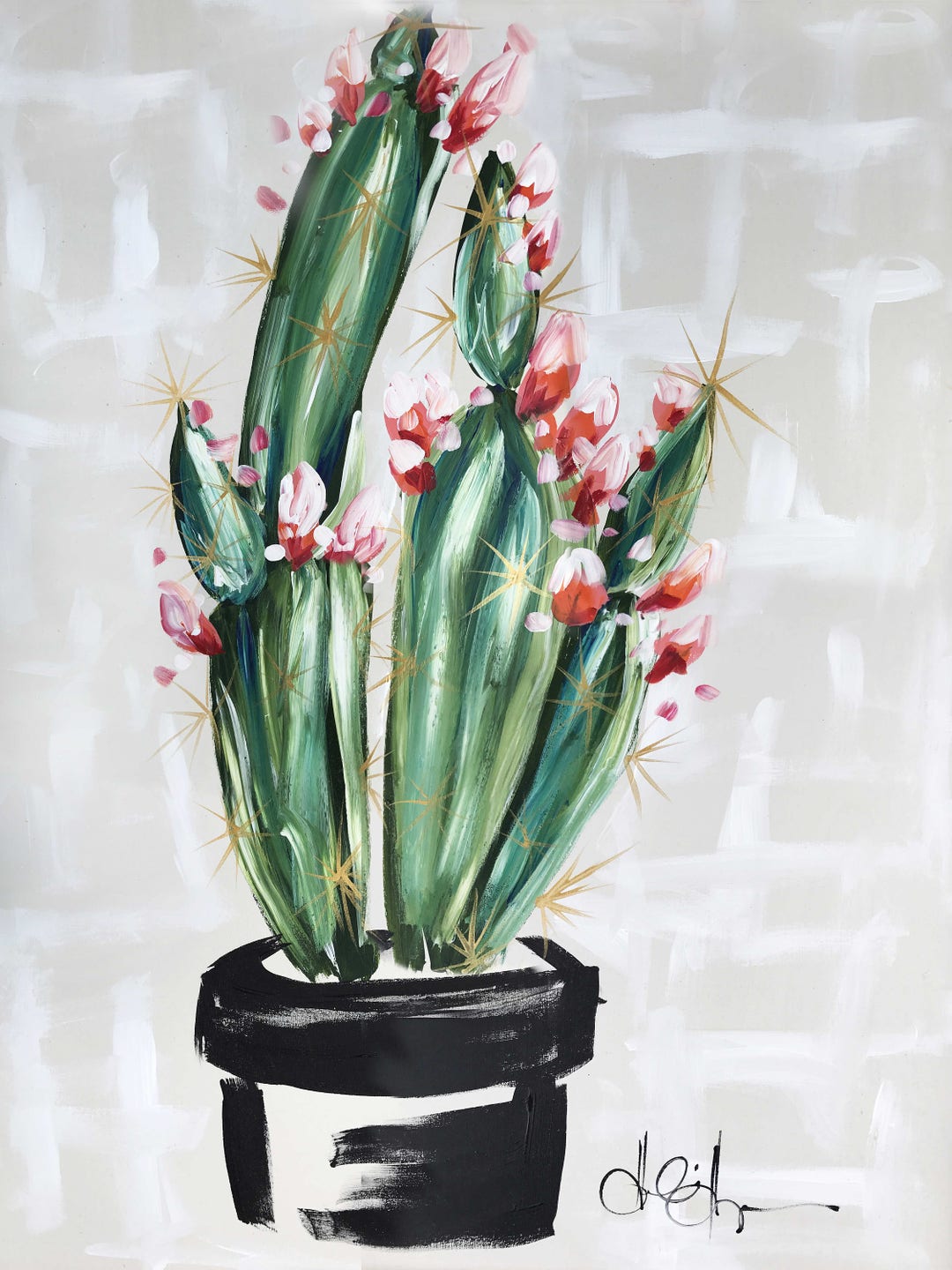 Cactus #1 Printed Canvas - Etsy