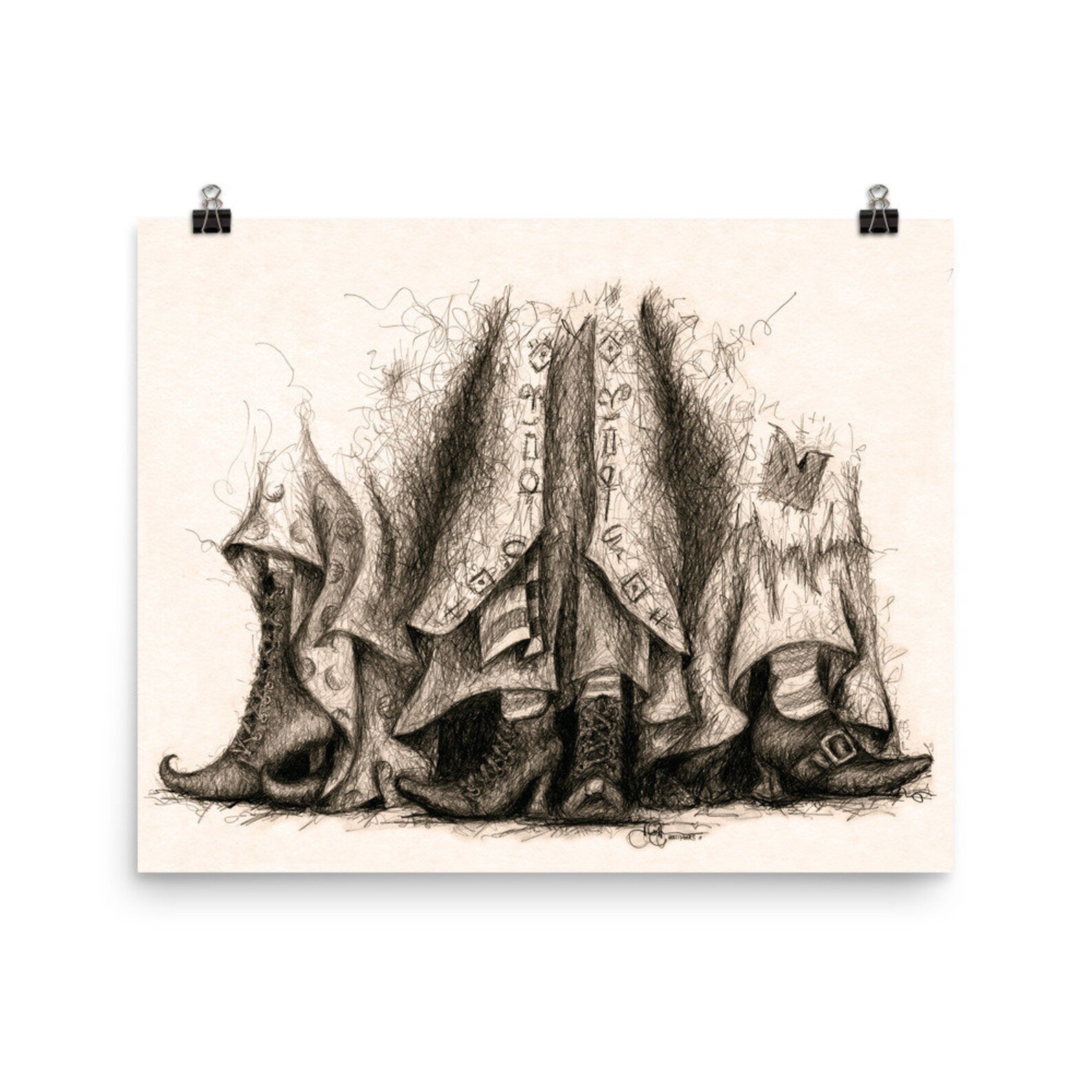 Witches' Feet Paper Print - Etsy