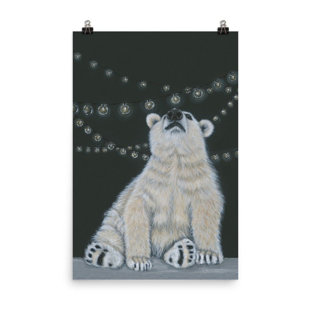 Polar Bear Paper Print - Etsy