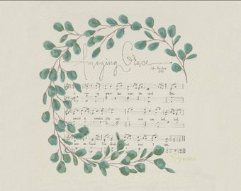 Grace the Lamb Paper Print | Etsy