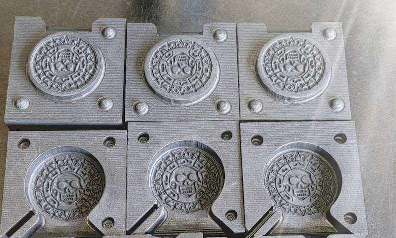 2 Sided Pirate Coin Mold - Etsy