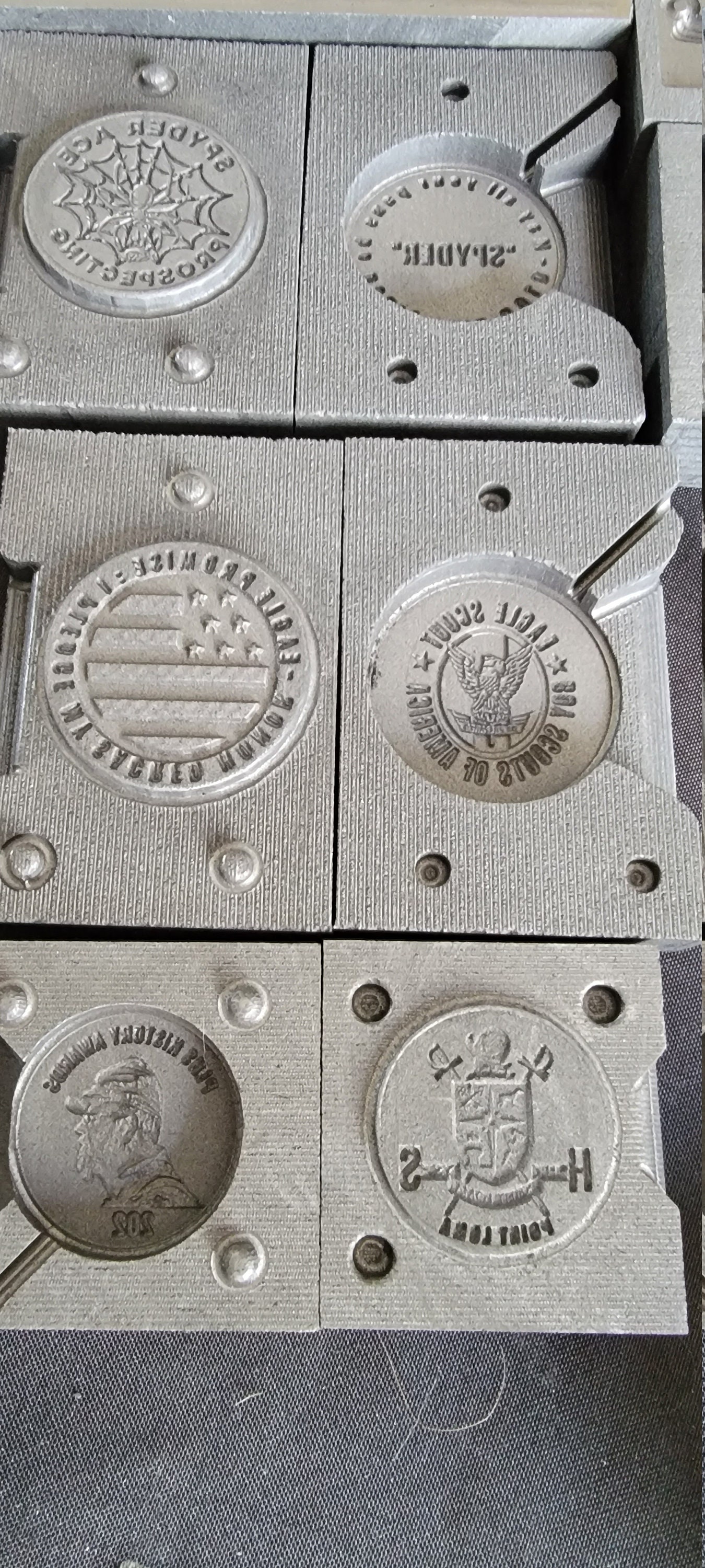 Custom 2 Sided COIN Logo Graphite Molds. - Etsy UK