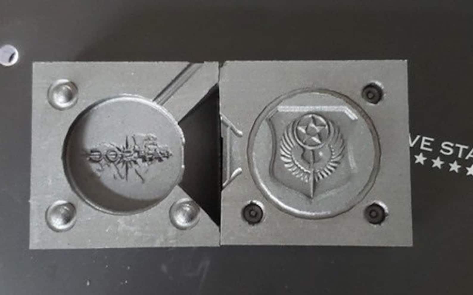 Custom 2 Sided COIN Logo Graphite Molds. - Etsy