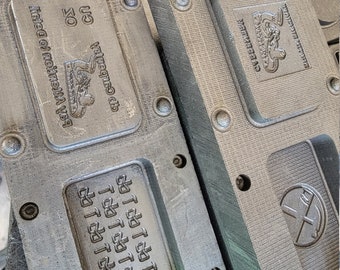 Custom 2 Sided COIN Logo Graphite Molds. | Etsy