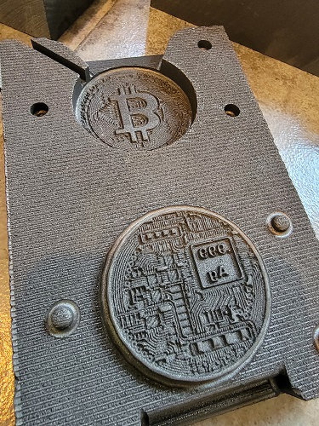 2 Sided Bit Coin Mold - Etsy
