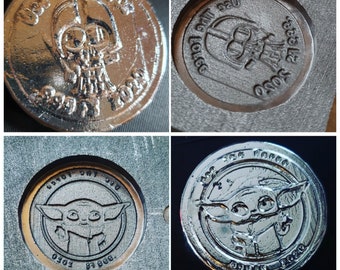 Custom 2 Sided COIN Logo Graphite Molds. | Etsy