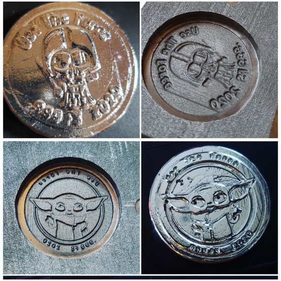 We Make Your Custom Logo on 3 to 5 Oz COIN Graphite Molds - Etsy