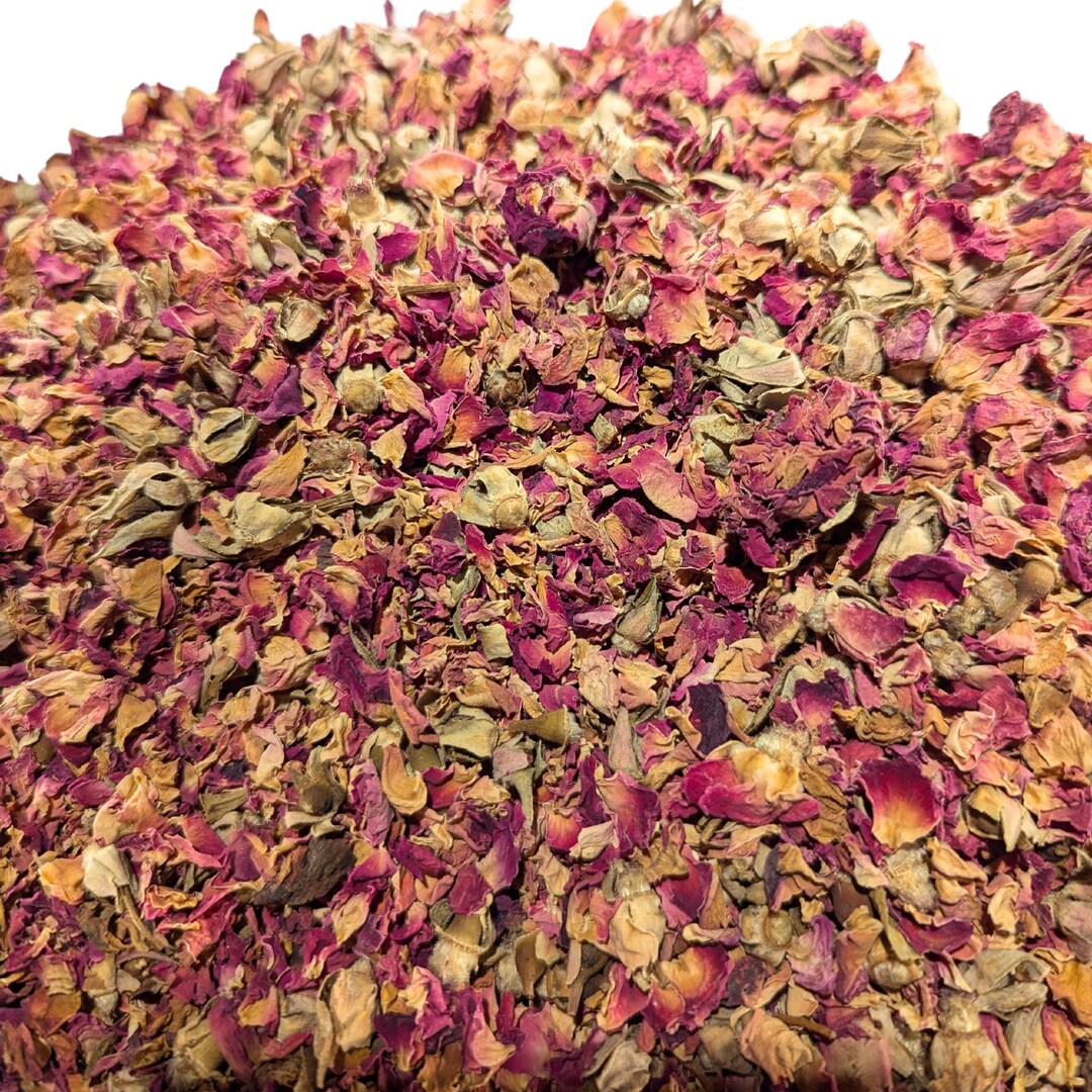 Organic Rose Petals and Buds | Loose Dried Rose Petals and Buds for Tea ...