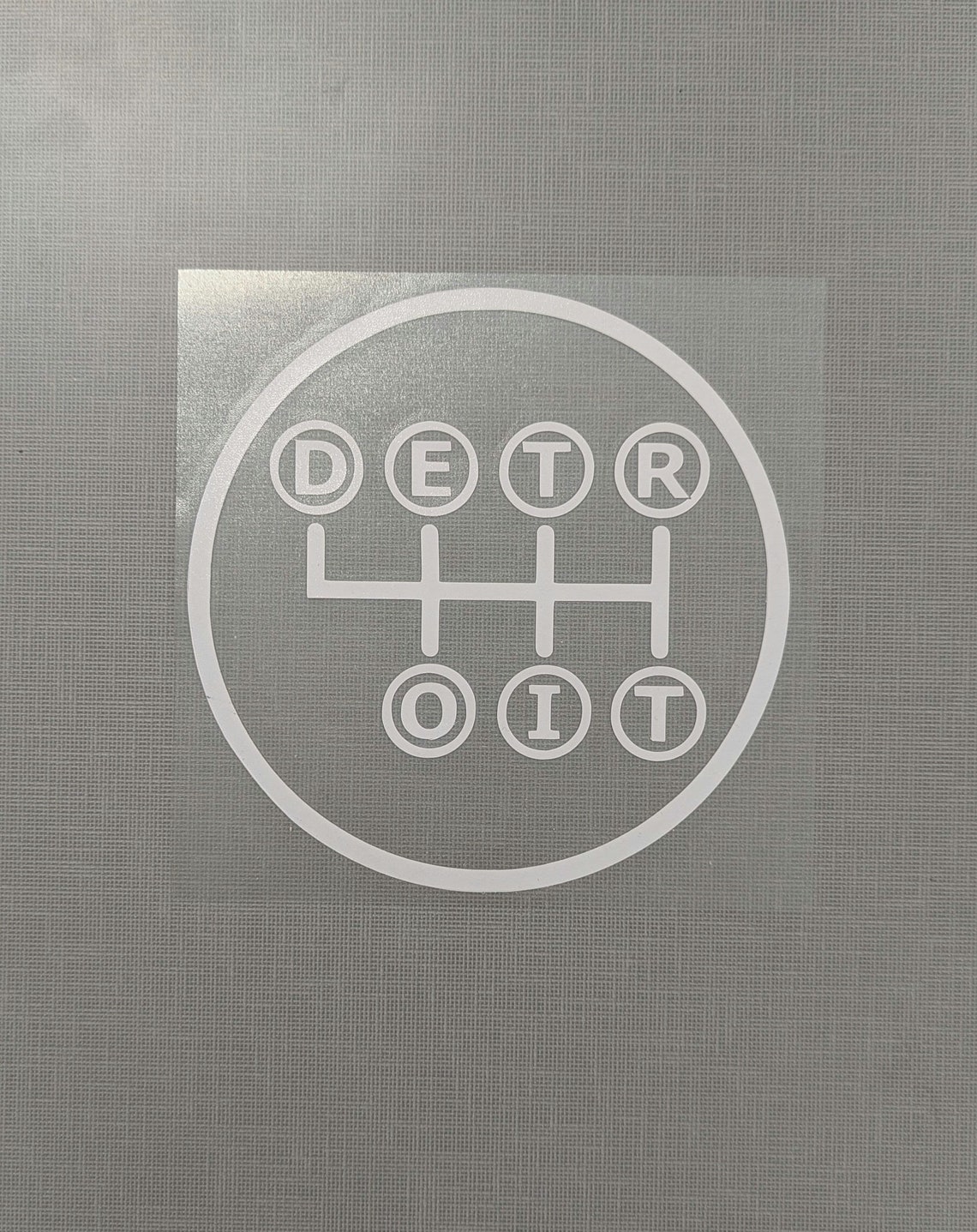 Detroit Motor City Gear Shift Knob Vinyl Decal Sticker - Etsy