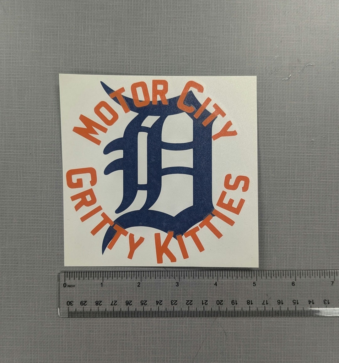 Detroit Tigers Motor City Gritty Kitties Vinyl Decal Sticker - Etsy