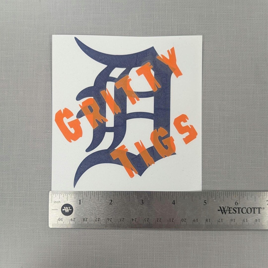 Detroit Tigers Gritty Tigs Vinyl Decal Sticker - Etsy