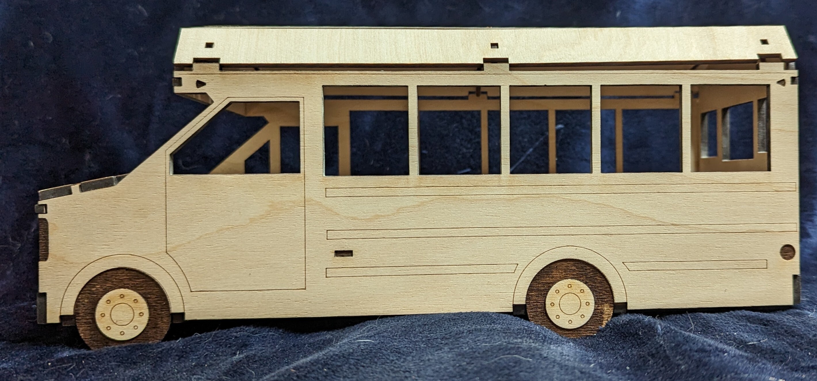 Personalized Laser Cut Wood Short Bus Skoolie Model - Etsy