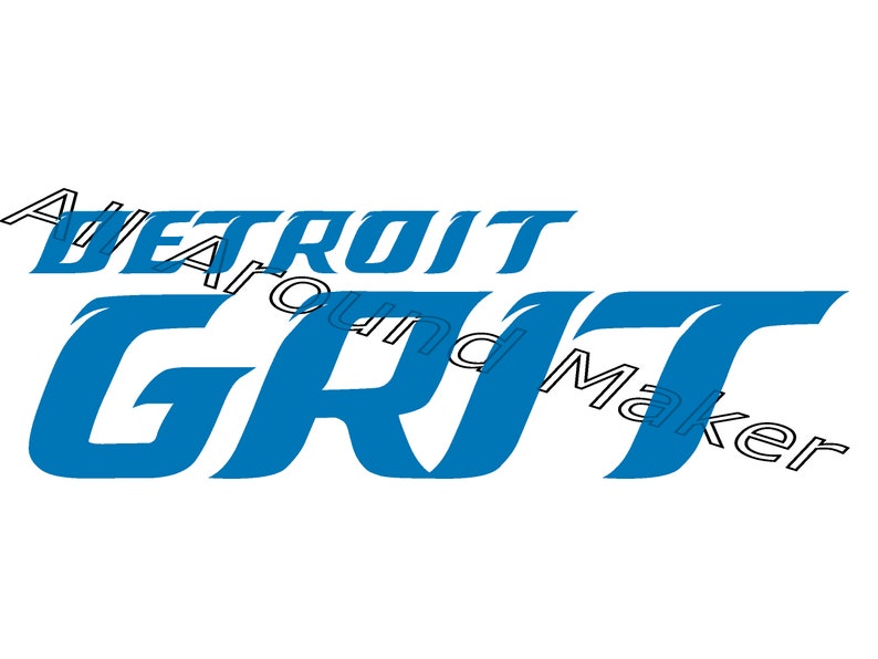 Detroit Grit Lions Football Vinyl Decal Sticker - Etsy